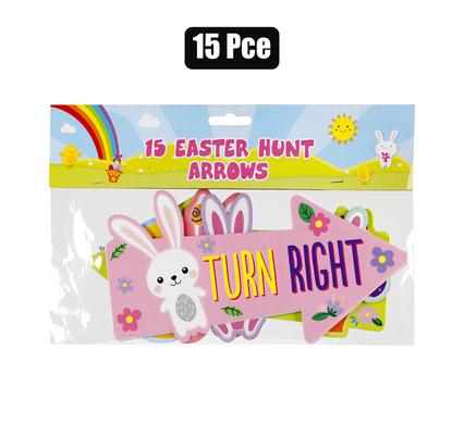 15 Piece Bunny Arrow Signs For Easter Hunts | Avenu.co.za