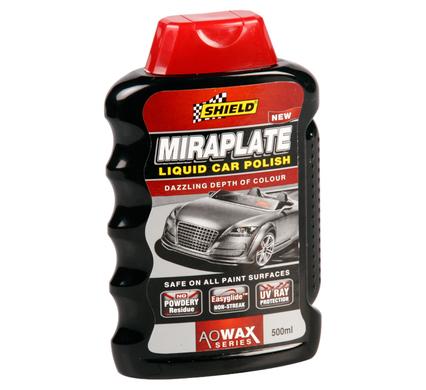 Shield Miraplate Liquid Car Polish - No Scratch Polish - 500 ml Bottle ...